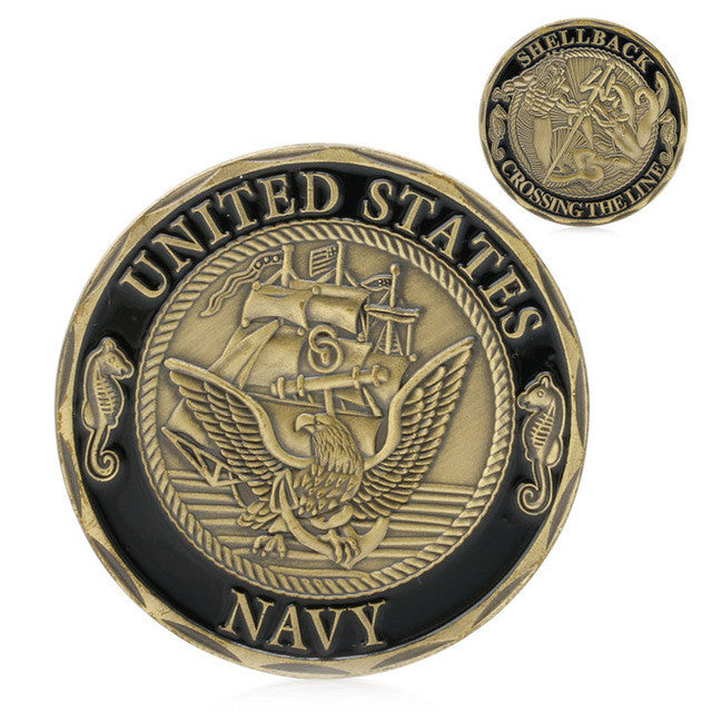 Navy Shellback Crossing the Line Coin – The Boatswain's Mate Store L.L.C.